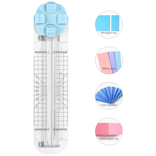 HASTHIP® Paper Trimmer Craft Cutter with 4 Dial Blades (Straight, Wave ...