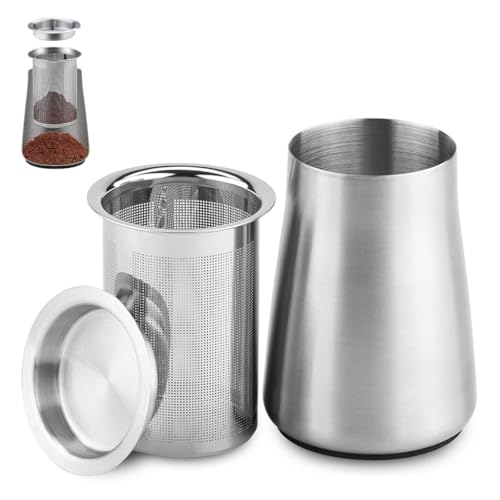 HASTHIP® Espresso Grind Sifter Stainless Steel Coffee Sieve, Fine Mesh ...