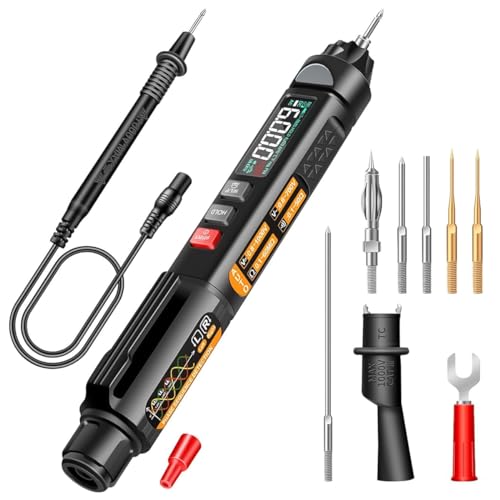 HASTHIP® Digital Multimeter with LED Light, TRMS 4000 Counts Clamp Met ...