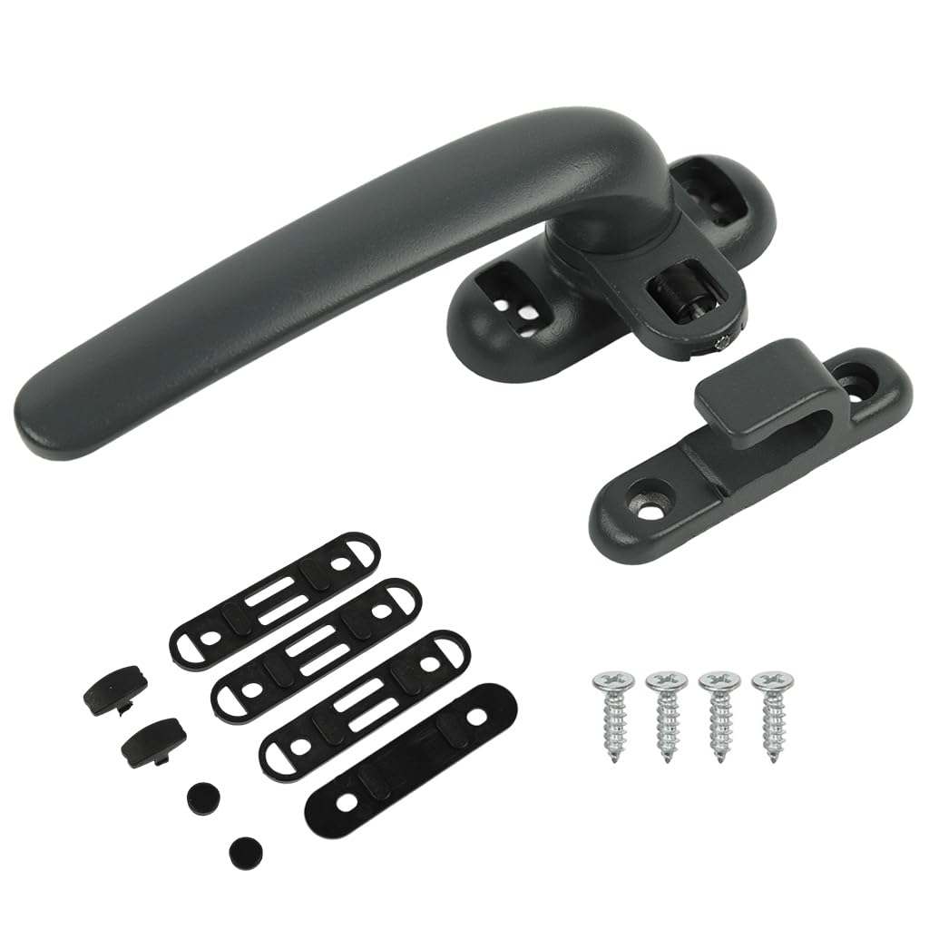 HASTHIP Casement Window Lock Kit for Aluminum Windows with Left Handle ...