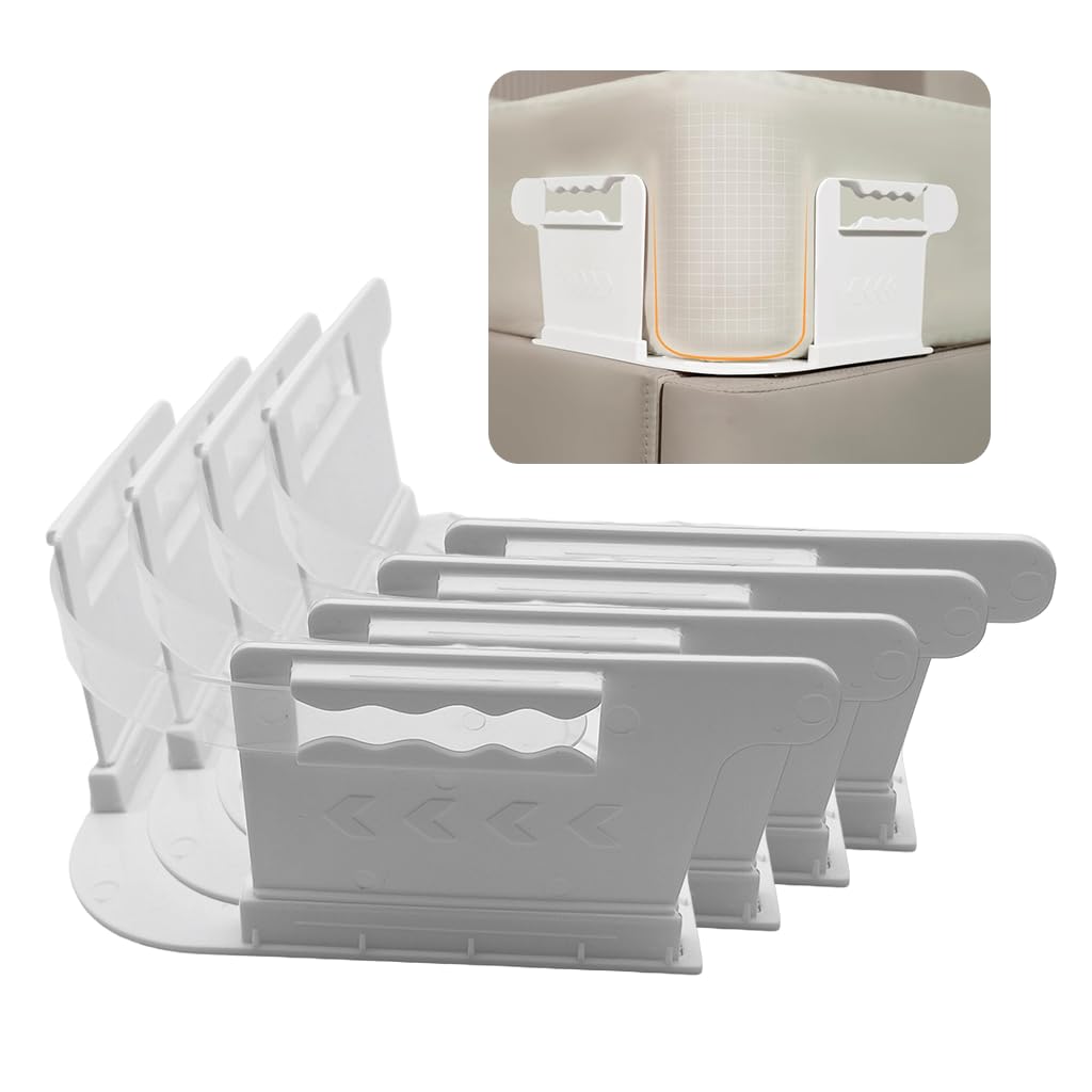 HASTHIP Fitted Sheet Fasteners Set for Bed Sheets with Corner Anchor C ...