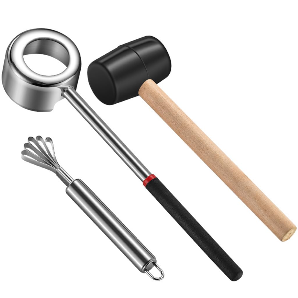 HASTHIP Coconut Opening Tool Set for Home and Outdoor Use with Looped ...
