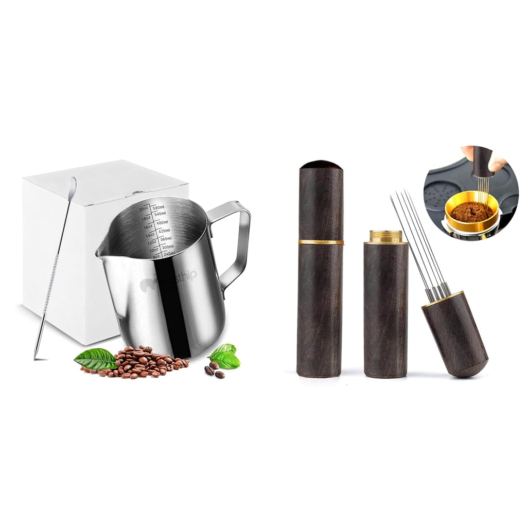 HASTHIP 20oz Milk Frothing Pitcher with Scale and Decorating Pen– Hasthip
