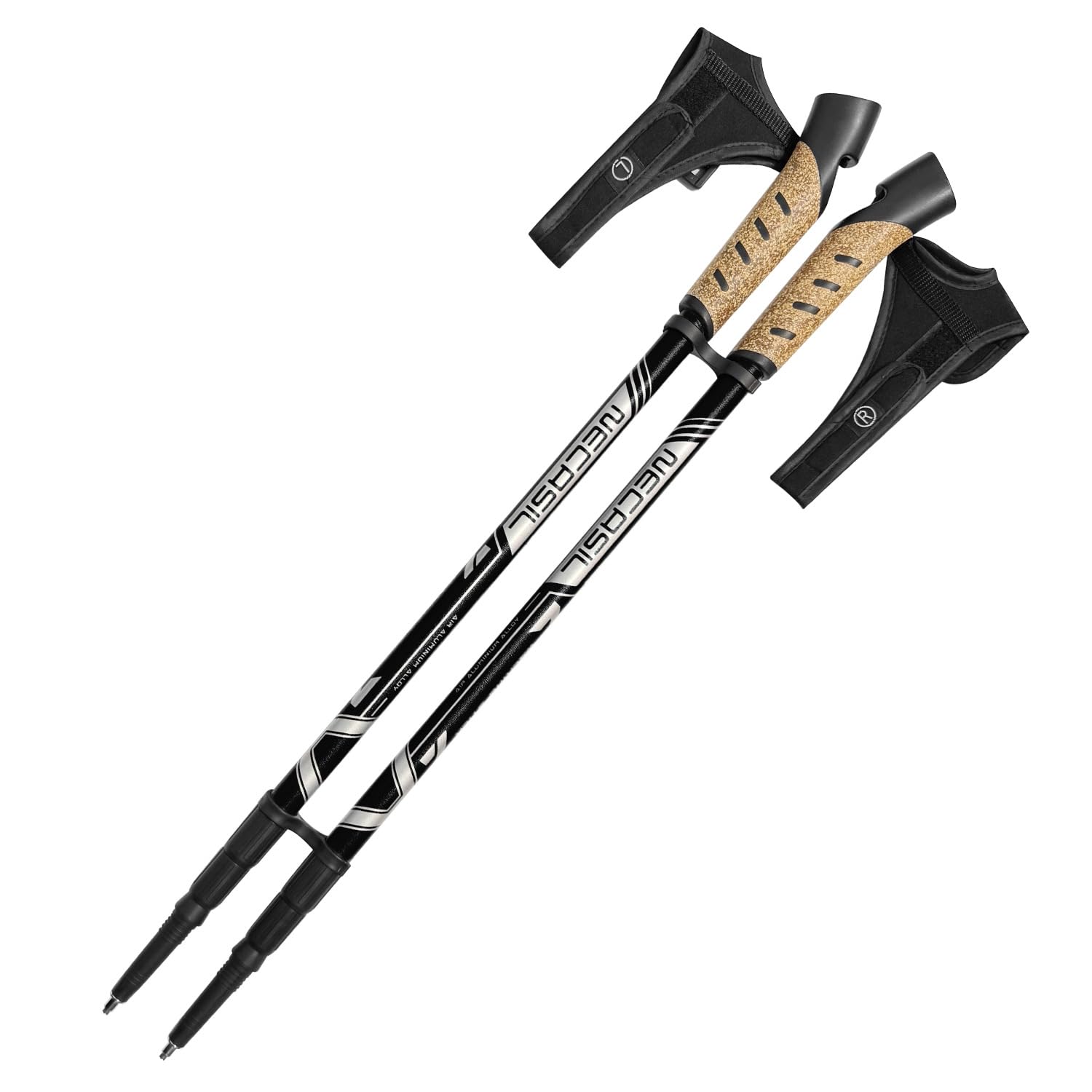 HASTHIP® Bastón de trekking de 53 pulgadas para hombre y mujer con bol ...