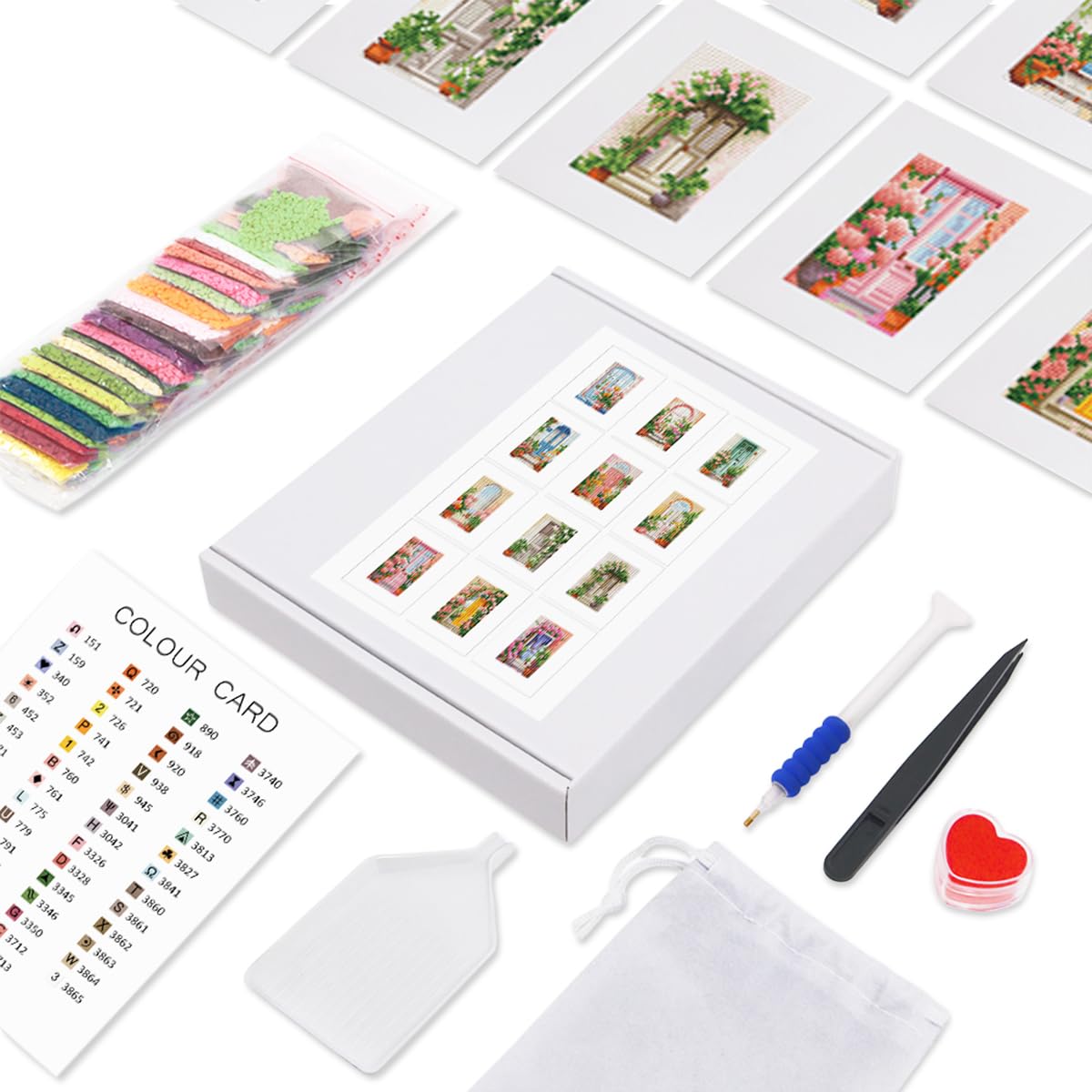 HASTHIP DIY Diamond Paint Craft Kit for Beginners with 12 Designs– Hasthip