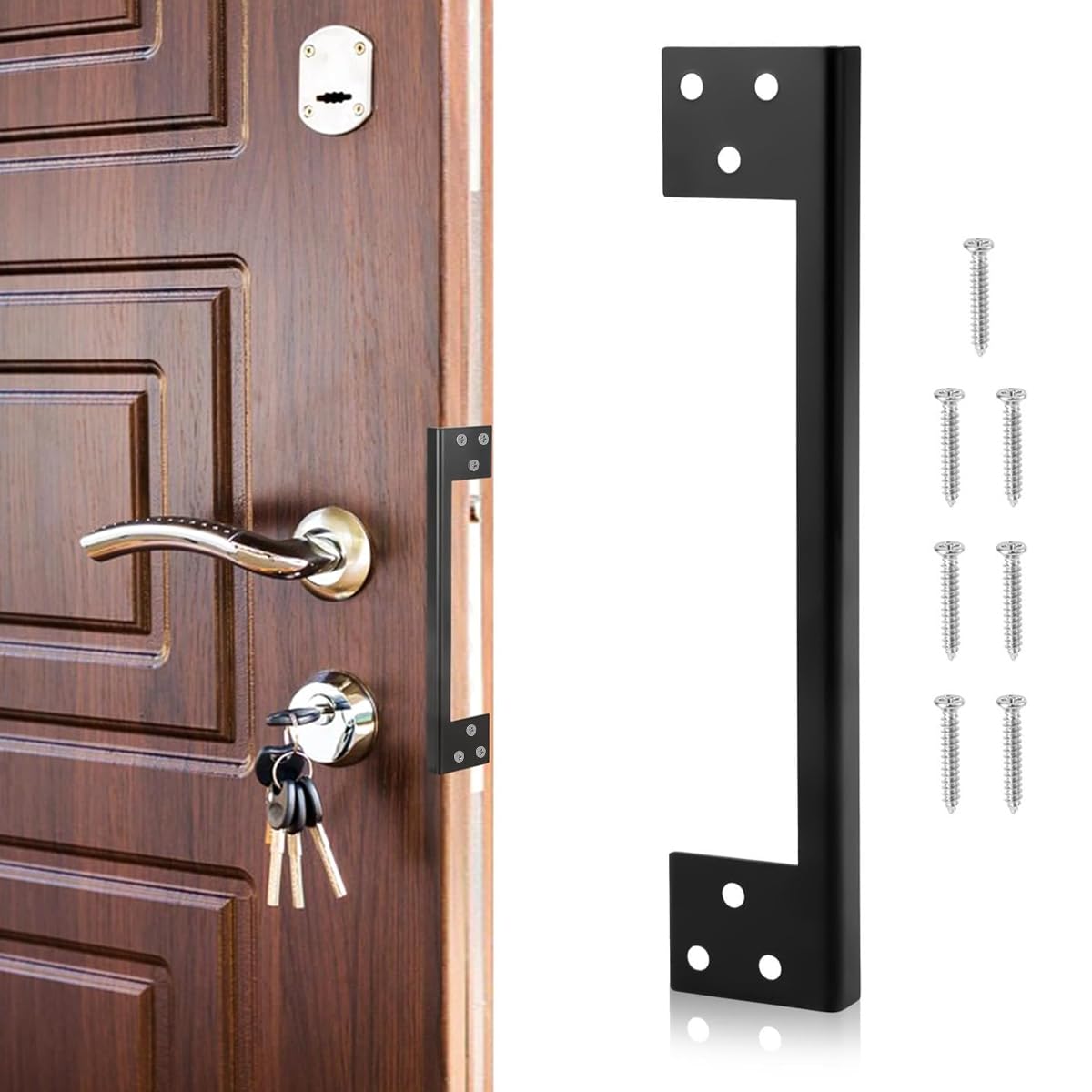 HASTHIP Stainless Steel Door Latch Guard for Outswing Doors - 11 in L ...