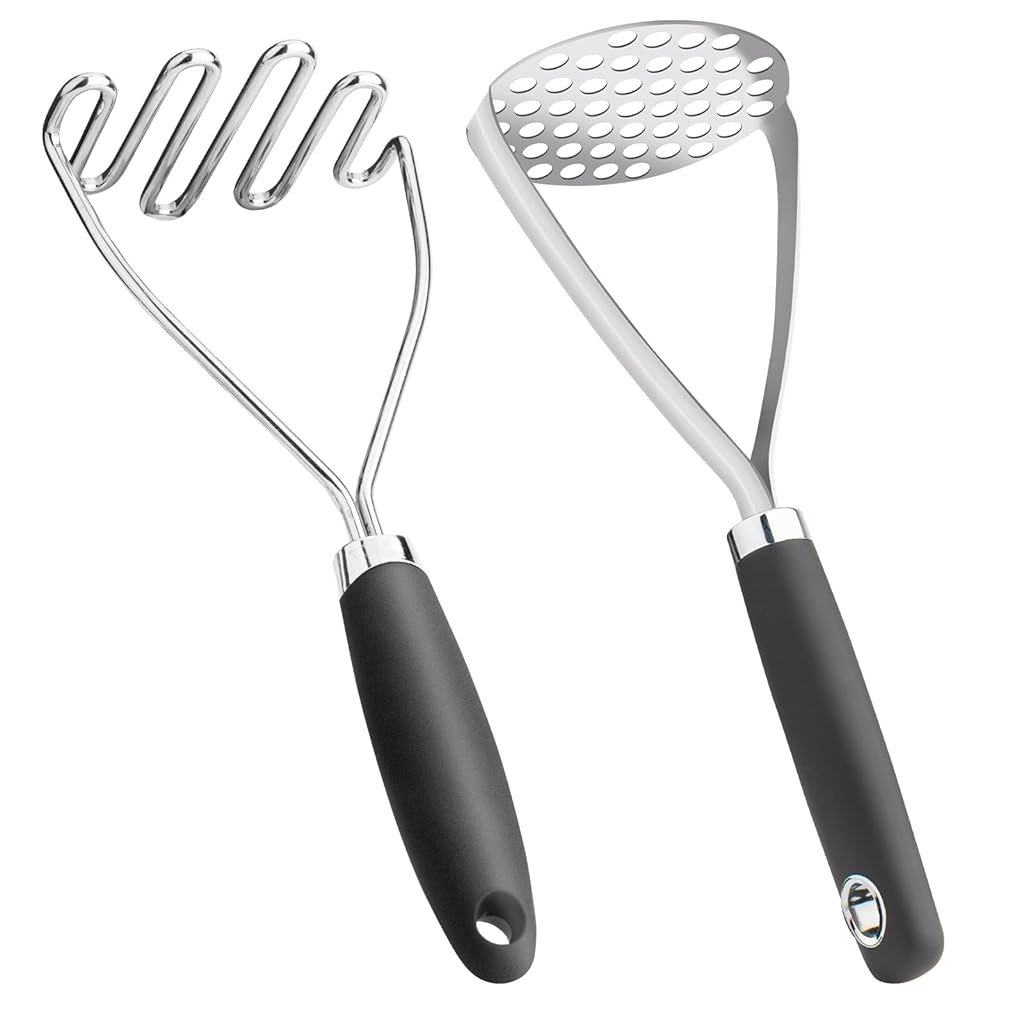 HASTHIP® 2Pcs Potato Masher Press Tool Stainless Steel Wire Potato Pre ...