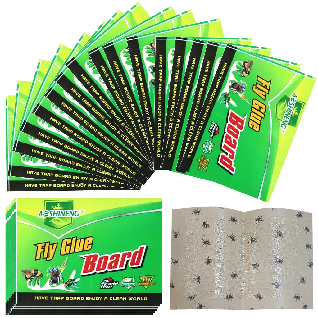 HASTHIP Adhesive Fly Trap for Kitchen with High-Strength Glue | 50-Cou ...