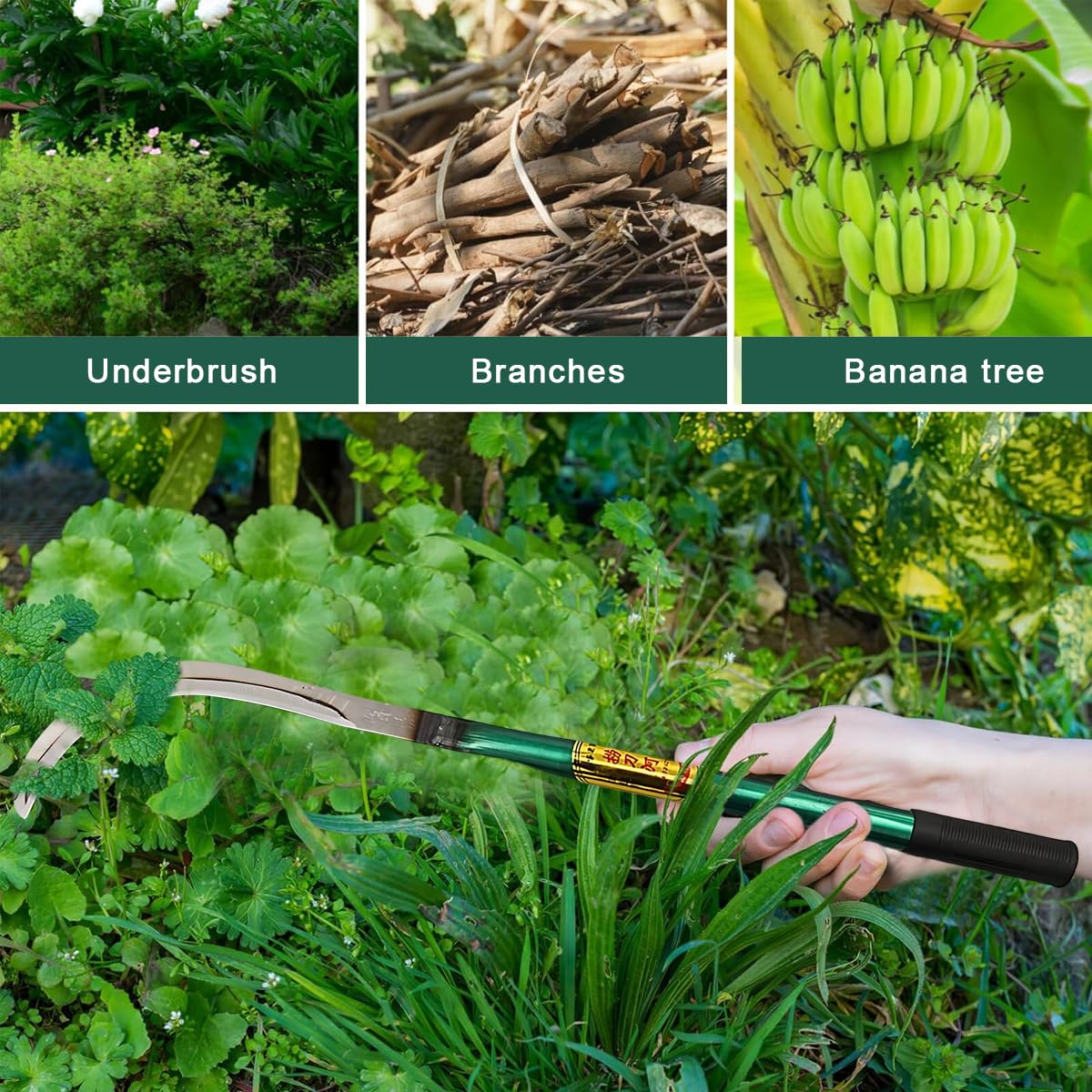 HASTHIP® Banana Cutter Curved Blade Harvesting Cutter 15.7 inches Long ...