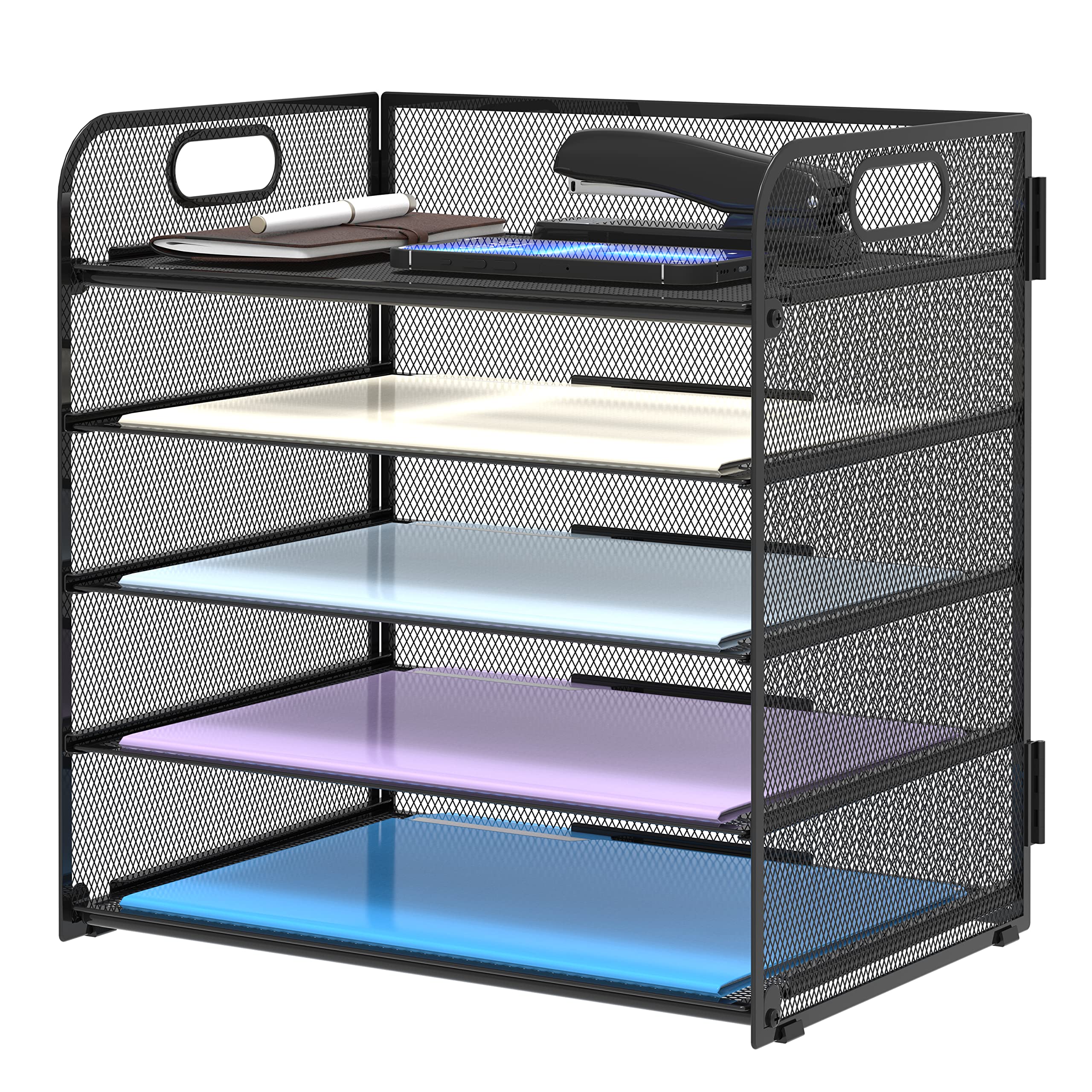 HASTHIP® 5-Layer File Holder for Documents Desk Organizer Office Table ...